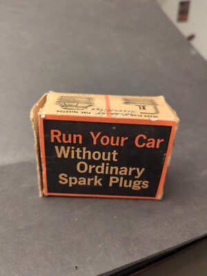 Vintage Spark Plugs BOX ONLY Surface Gap Racing Fire Injector Rat Rod ...