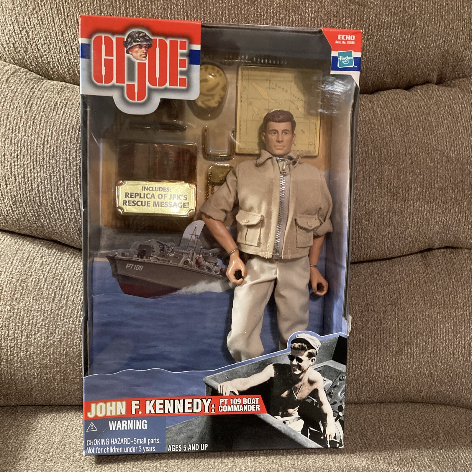 2000 Hasbro Gi Joe John F. Kennedy PT 109 Boat Commander 12 Figure J8 ...