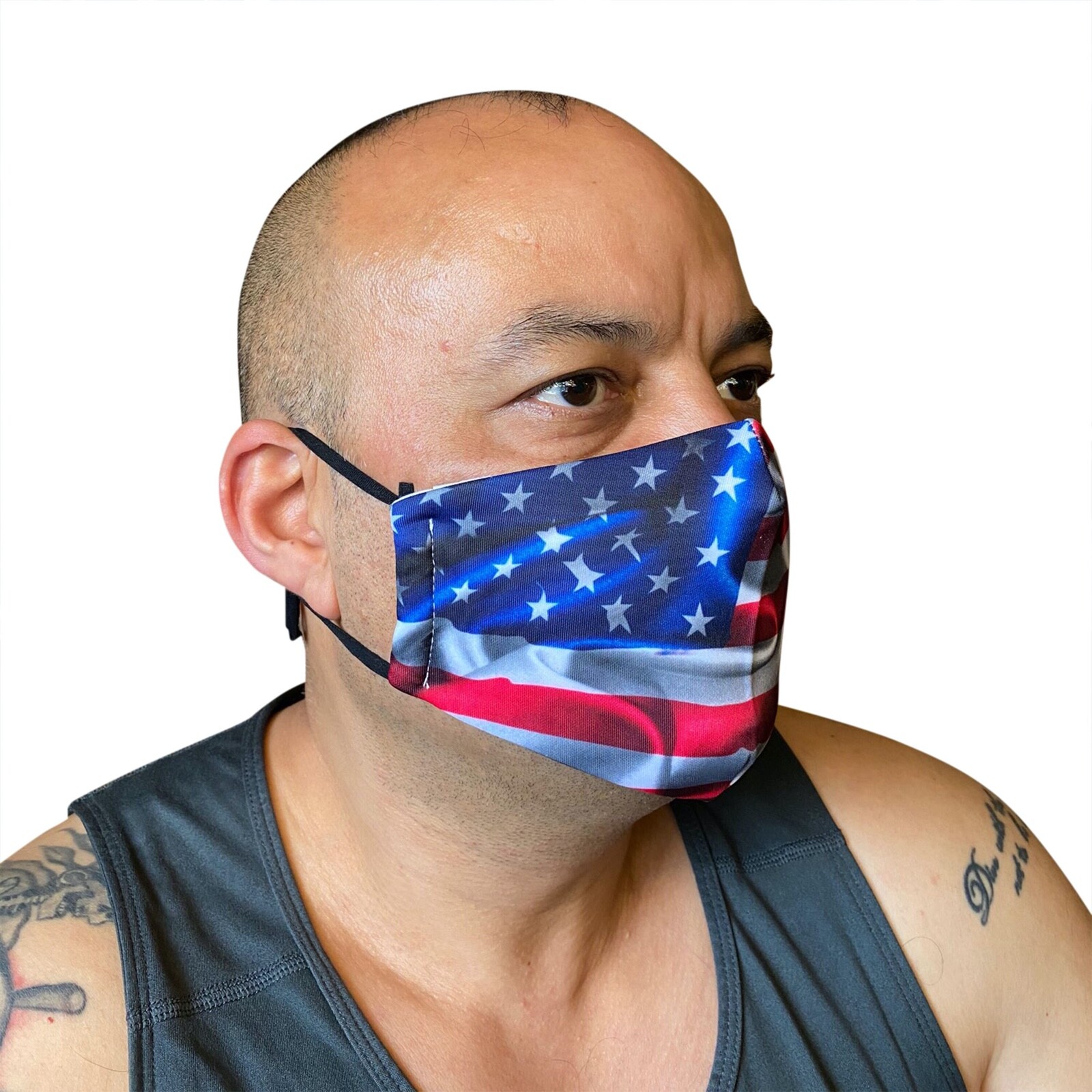 American Flag Face Mask With Pocket Filter Reusable Washable Unisex ...