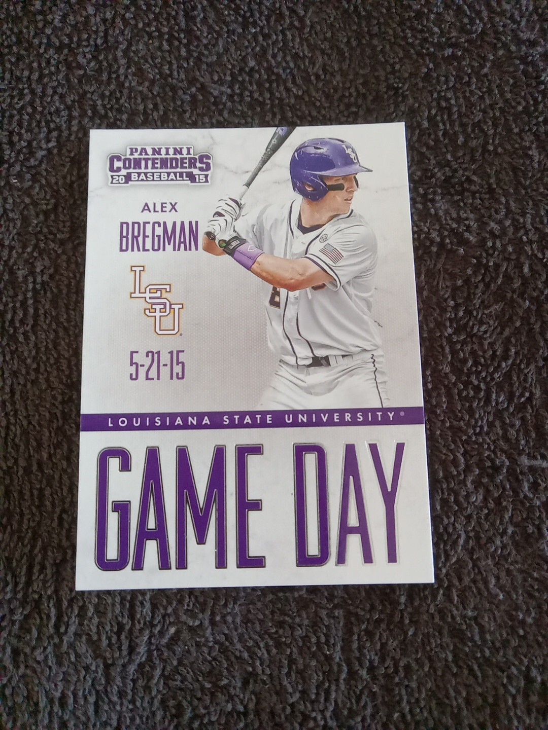 2015 Panini Contenders Game Day Alex Bregman LSU Baseball Card #2 | eBay