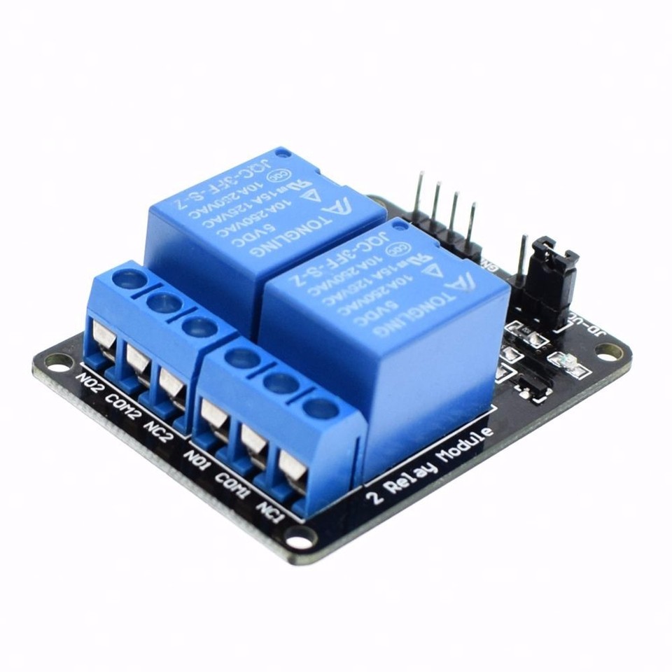 2pcs 5V Dual Channel 2 Relay Module Arduino Relays Switch 110V 115V ...