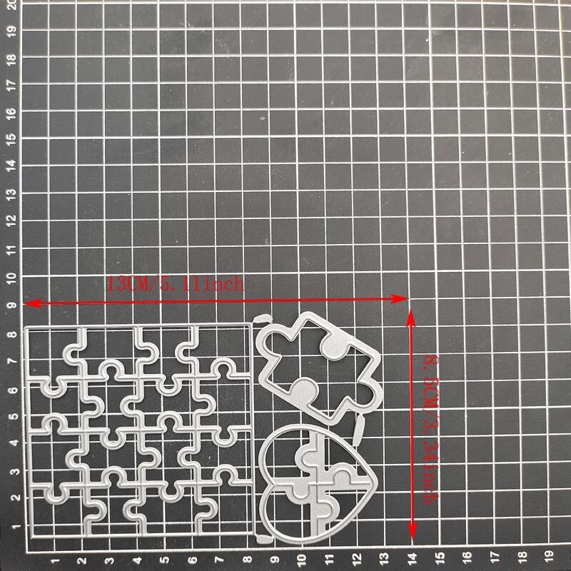 Puzzle Metal Cutting Dies Stencil Scrapbook Album Paper Card Emboss ...