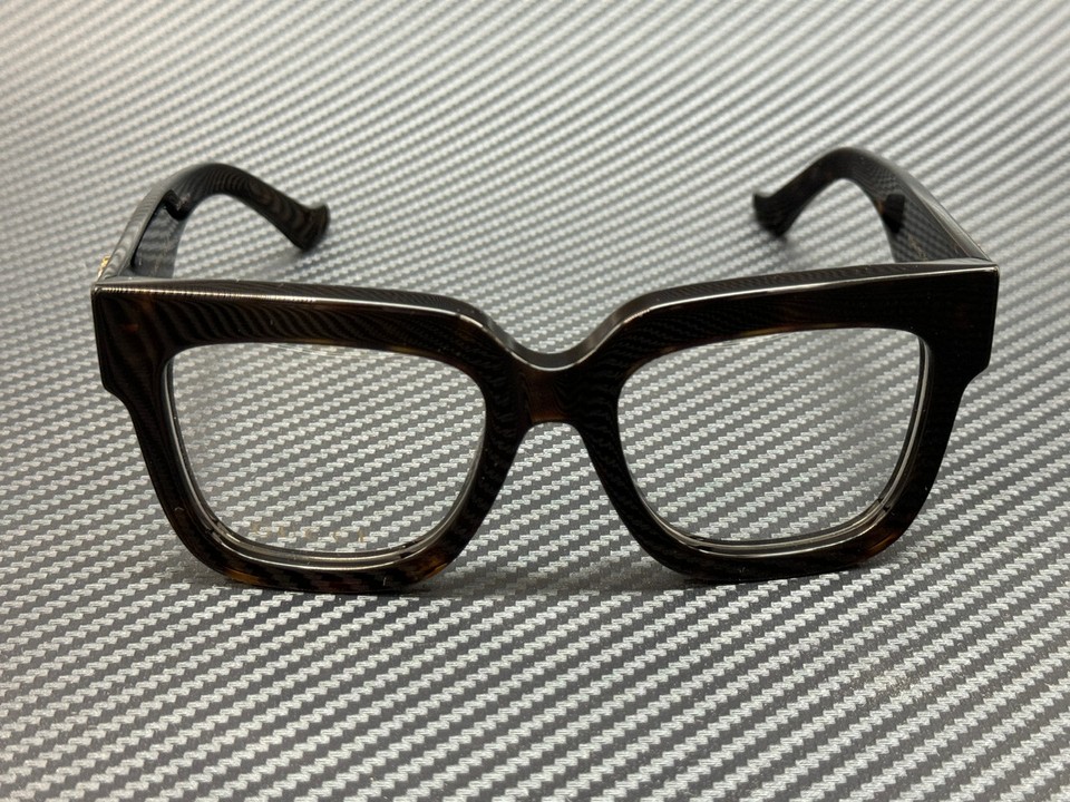 GUCCI GG1549O 002 Brown Havana Women's Medium 52 mm Eyeglasses | eBay