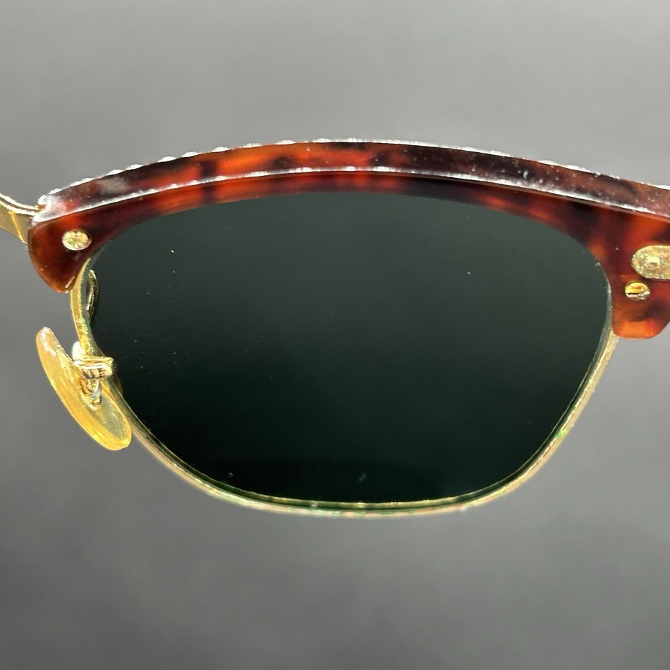 Ray-Ban Clubmaster RB 3016 W0366 Sunglasses Tort & Gold 51-21 Used | eBay
