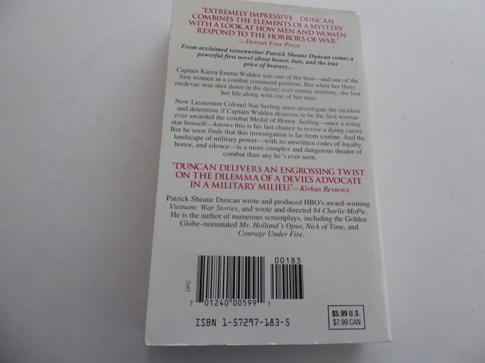 COURAGE UNDER FIRE 1996 PATRICK SHEANE DUNCAN DENZEL WASHINGTON MOVIE ...
