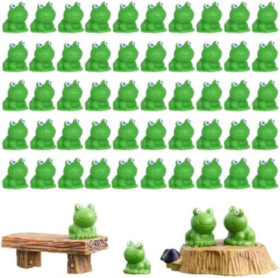 50 pezzi Mini rana in resina Miniatura muschio paesaggio rana ...