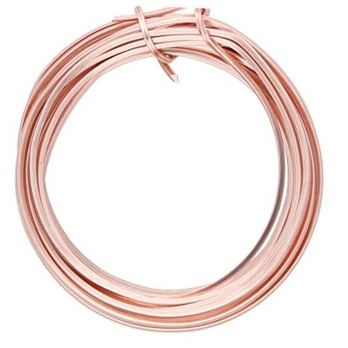 Square Craft Wire - Soft Temper Beading Wire 18 Gauge, 4 Yard Coil 1 ...