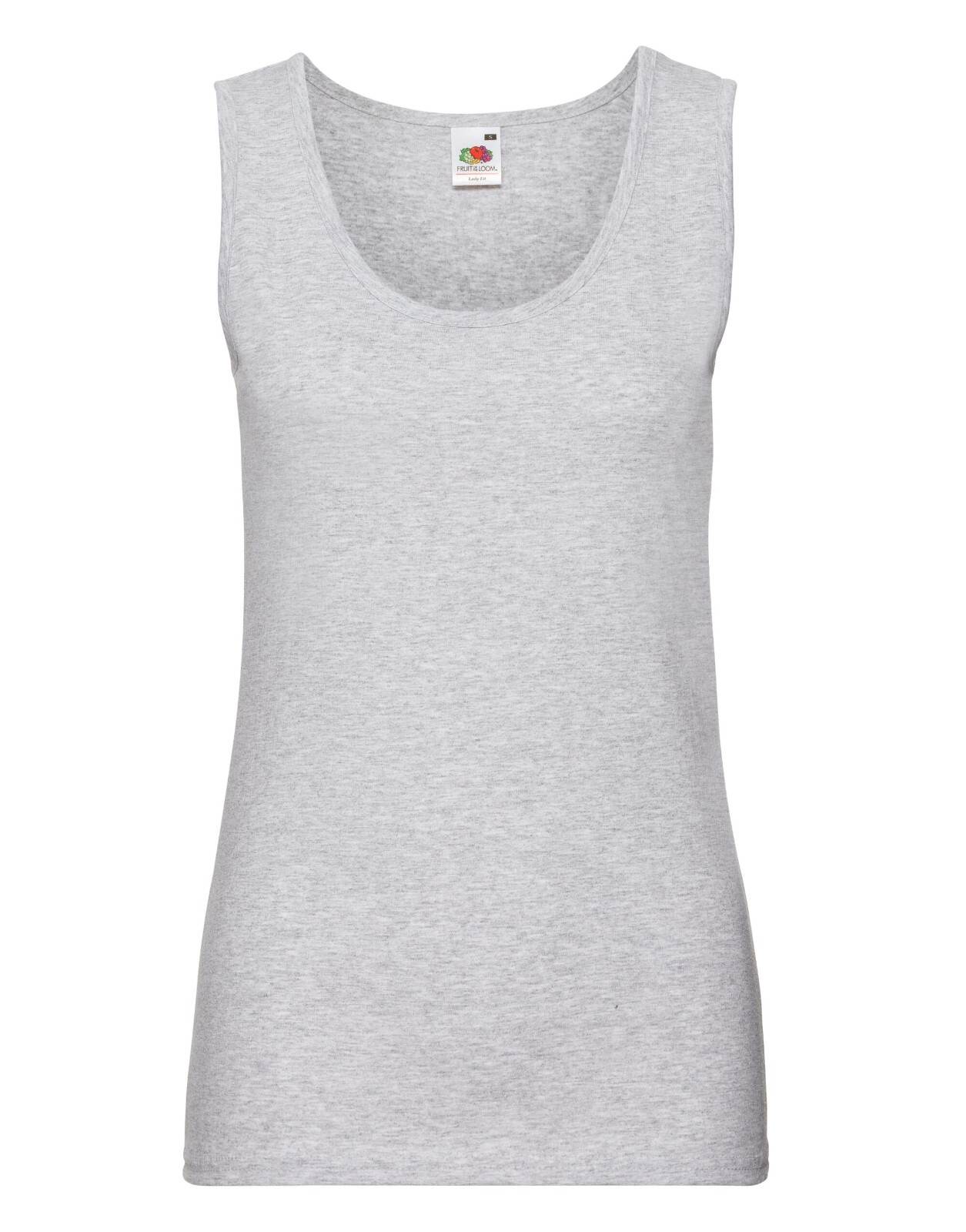 Plain Ladies Women VEST TOP Tank FRUIT OF THE LOOM 100% Cotton Girls ...