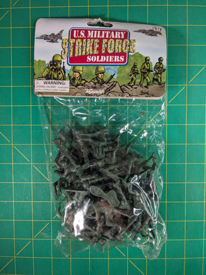 US Military Strike Force Soldiers Toysmith Army Green Plastic Soldier ...