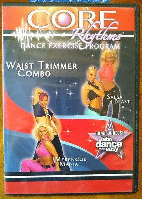 CORE RHYTHMS Dance Exercise Program Waist Trimmer Combo DVD Salsa Rumba Merengue | eBay
