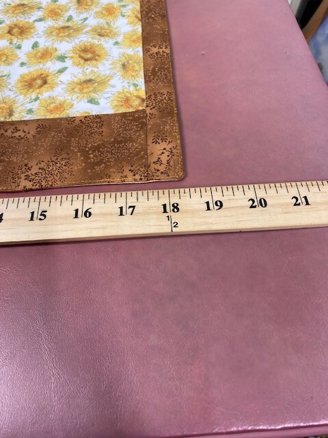 Handmade Sunflower Honeycomb Colorblock Rectangular Placemats w/Napkin ...