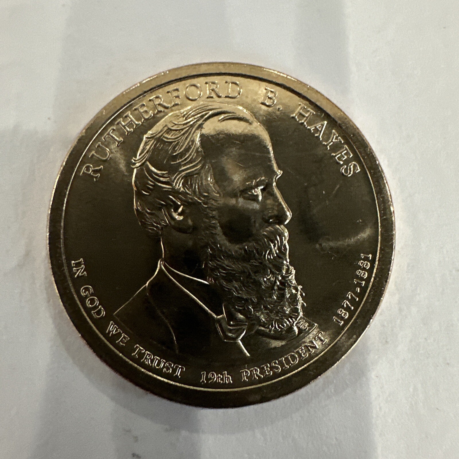 RUTHERFORD B. HAYES 19TH President (1877-1881) 2011 (D) US One Dollar ...