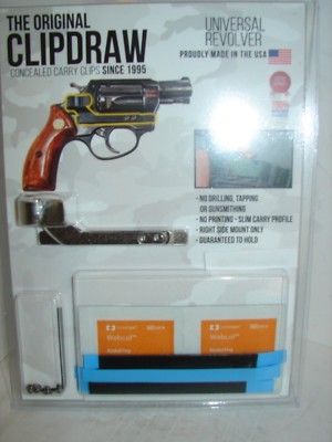 *Universal Revolver ClipDraw Concealed Carry IWB Belt Clip For Most ...