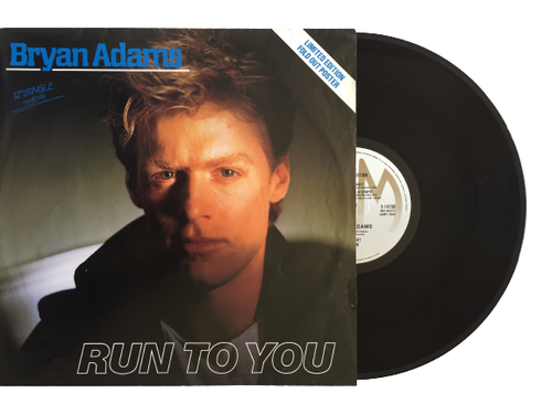 Bryan Adams Vinyl Record Run To You 12" 3 Track Single Limited Edition ...