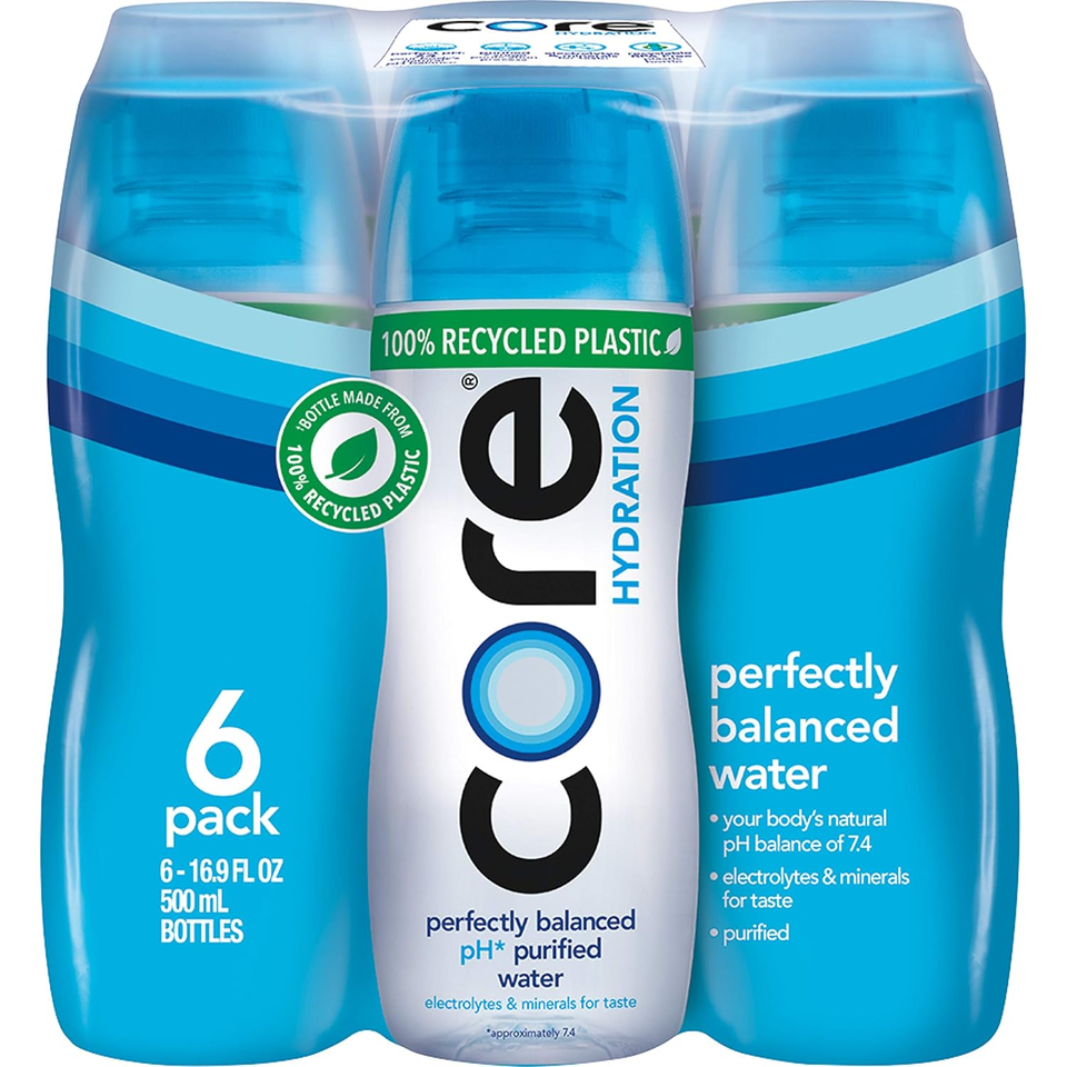 Core Hydration Perfectly Balanced Water, .5 L Bottles, 24 Count (4 ...
