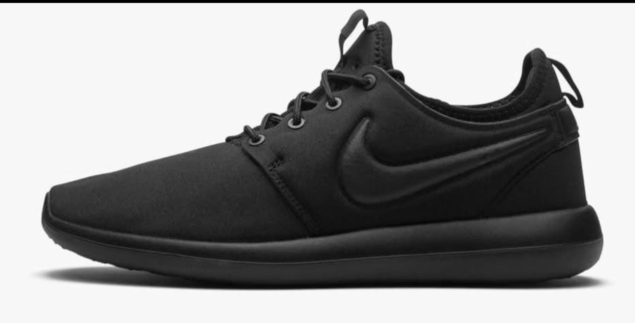 Nike Roche 2 triple black men’s athletic shoes 844653… - Gem