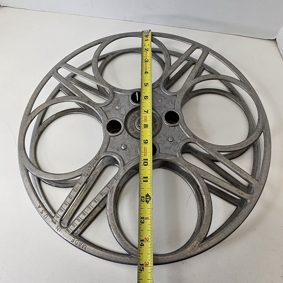 VINTAGE ANTIQUE 35mm FILM PROJECTOR REEL 2000' GOLDBERG BROS. w ...