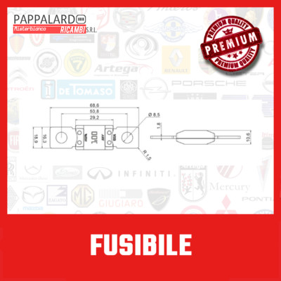 FUSIBILE A LAMELLA LITTELFUSE MEGA 250A MEGAVAL | eBay