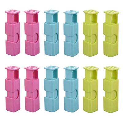 12 Pcs Bag Clips Squeeze and Lock Bread Bag Clips for Food Storage Bags ...