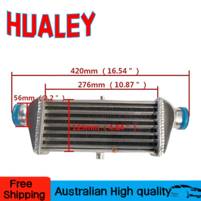 280x140x50mm UNIVERSAL Front Mount Aluminum Turbo Intercooler 2.2" 56MM ...