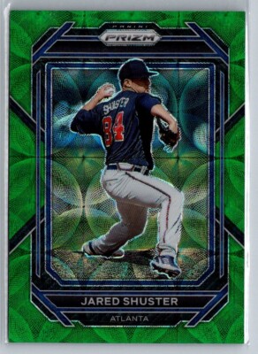 Jared Shuster SSP 2023 Prizm Baseball Green Scope Prizm SSP /75 Rookie ...