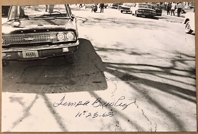 RARE Temple Bowley Signed Photo JFK Assassination JD Tippit Jack Ruby ...