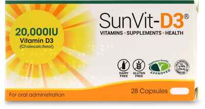 Sunvit-D3 20,000IU 28 Capsules X 1 | eBay UK