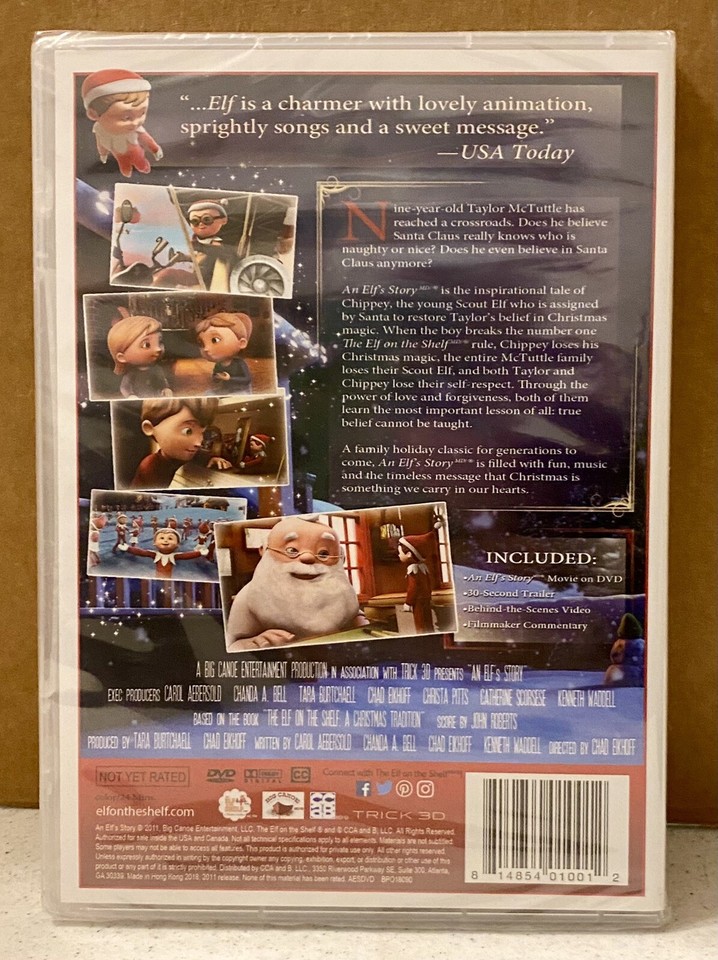 The Elf On The Shelf Presents An Elf's Story DVD New Sealed 2011 ...