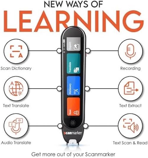 Scanmarker Pro Pen Scanner - Wireless OCR Digital Highlighter and ...