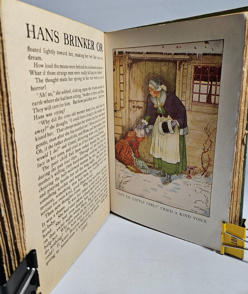 Hans Brinker or The Silver Skates by Mary Mapes Dodge, 1924 Blue Ribbon ...