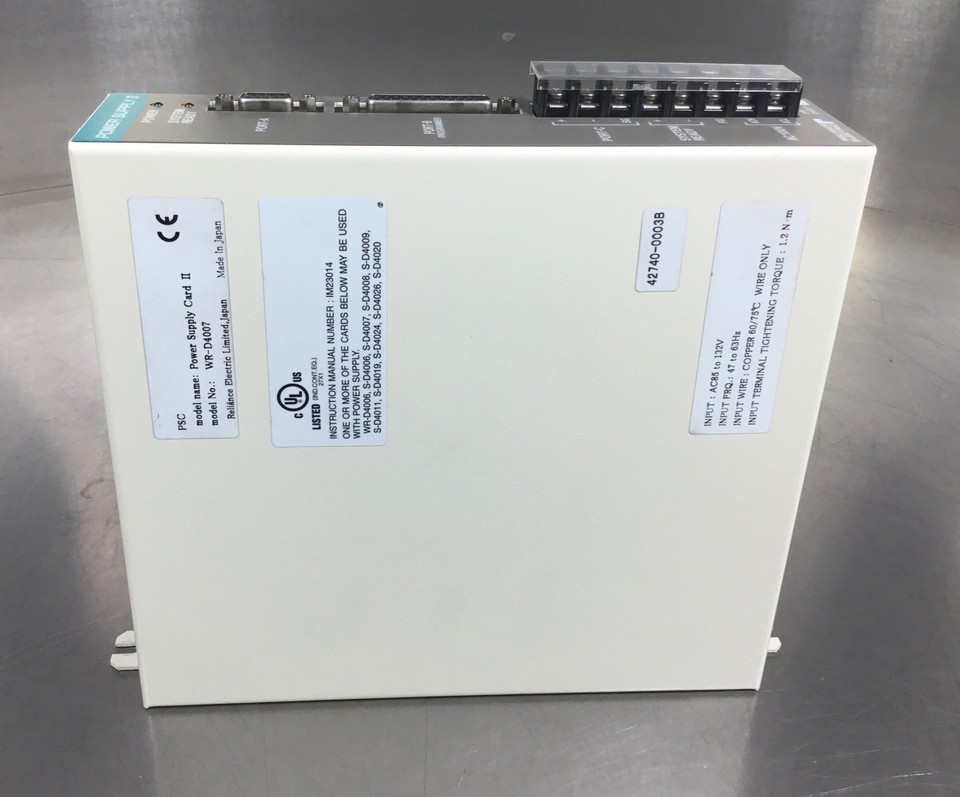 Reliance Electric WR-D4007 Power Supply II Card 3E-32 | eBay
