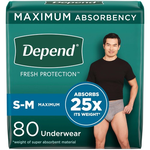 Depend Fresh Protection Adult Incontinence Underwear for Men Disposable ...