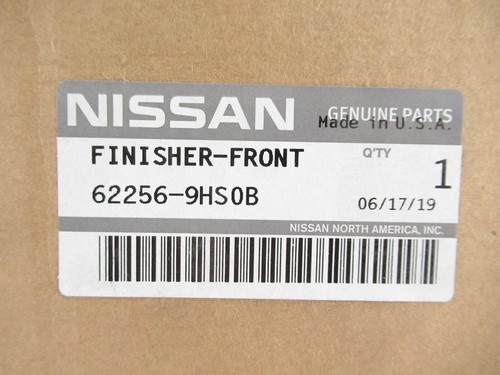 Genuine OEM Nissan 62256-9HS0B Bumper Hole Cover Fog Light Bezel 2015 ...