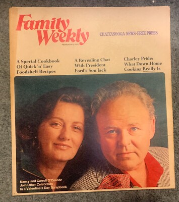 1975 Family Weekly - Newspaper Insert - Carol O'Connor - Jack Ford | eBay