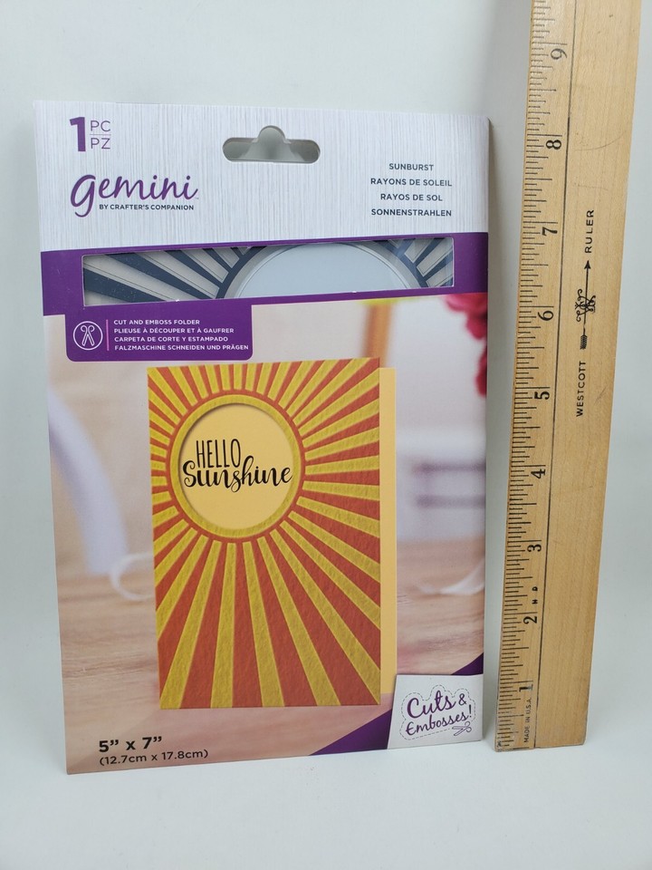 Crafters Companion Everyday Apertures Sunburst Sun Cut And Emboss ...