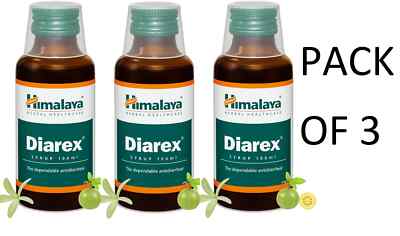 Himalaya Diarex Syrup 100ml x 3 | Herbal Digestive Balance | Intestinal ...