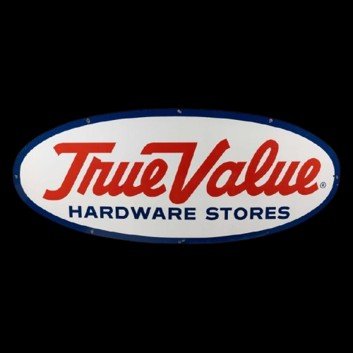 PORCELAIN TRUE VALUE ENAMEL SIGN 36X14 INCHES DOUBLE SIDED | eBay