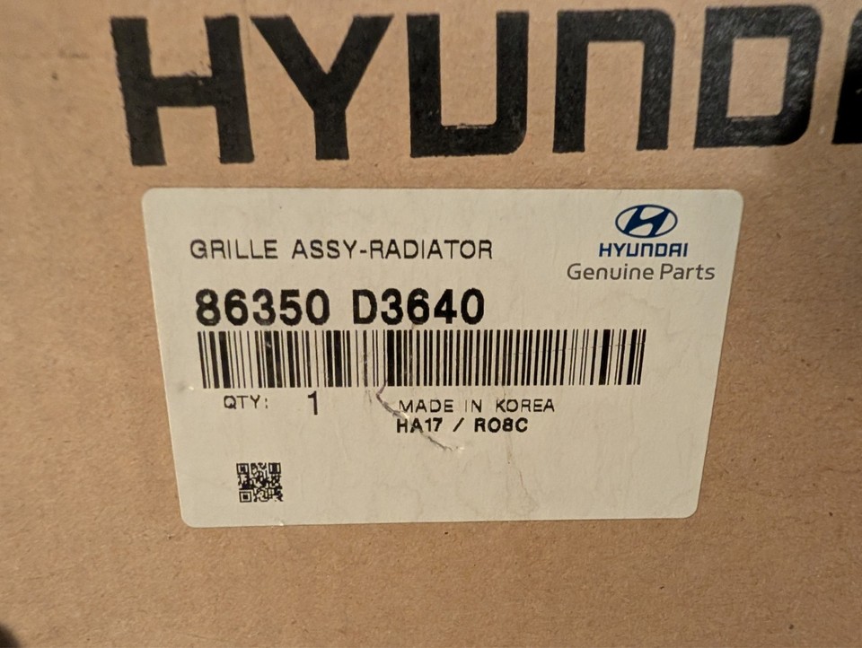 New OEM Upper Grille Hyundai Tucson 2019-2021 - 86350 D3640 | eBay