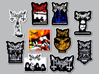 Mayhem Black Metal Band Vinyl Sticker Lot (10 Stickers) cvlt thrash ...