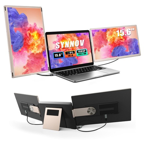 15.6" Laptop Screen Extender - Detachable FHD 1080P Portable Monitor ...