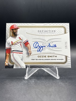 2023 Topps Definitive /25 OZZIE SMITH Silver Slugger On Card Auto SSP ...