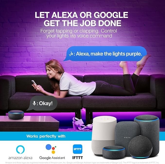 Vont Light Strip 16.4Ft Led Lights New In Box Color Changing Led Strip ...