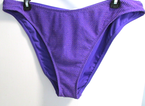 NEW Women’s Size XL (16-18) CHEEKY HIGH LEG Swim Bottom PURPLE NO ...