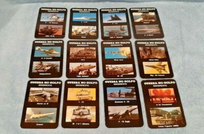 1992 *GULF WAR WEAPONS* Cards Set (24 Cards); Tanks, Missiles etc ...