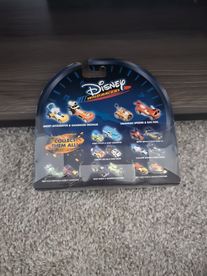 Hasbro Disney Wild Racers Hat Rod & Invisible Incinerator Die Cast Cars ...