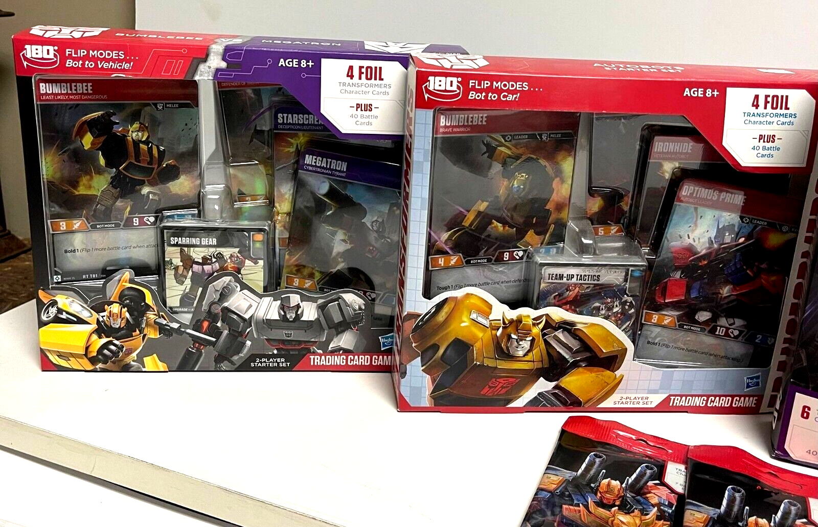 Transformers TCG Lot 2 Starter Sets Devastator Set 4 Packs + Promo WotC ...