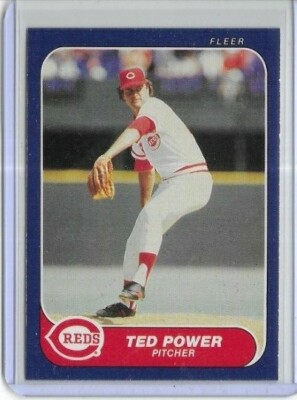 1986 Fleer #187 Ted Power Cincinnati Reds | eBay