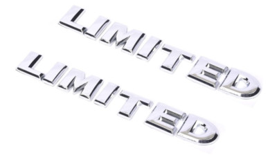 2pcs Limited Emblems for Jeep Grand Cherokee Compass Auto (Chrome) NEW ...