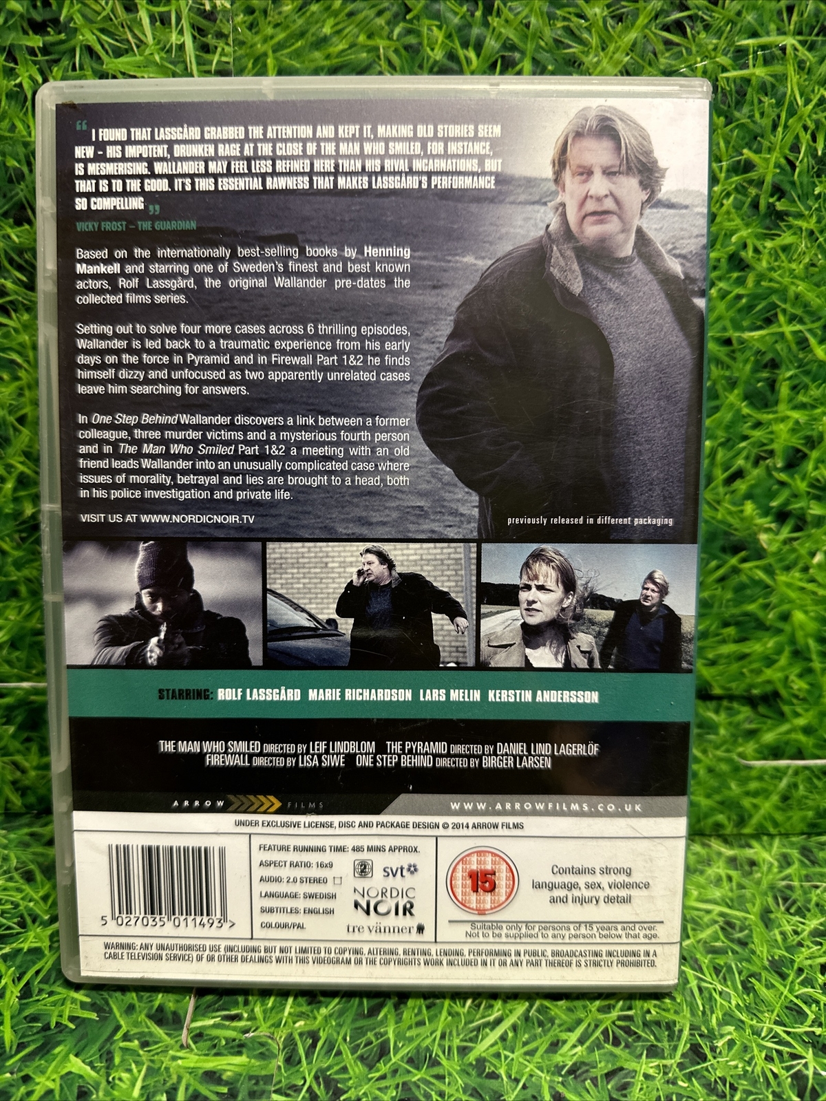 Wallander Original Films 1-6 Rolf Lassgard 3 DVD Set UK R2 Swedish ...