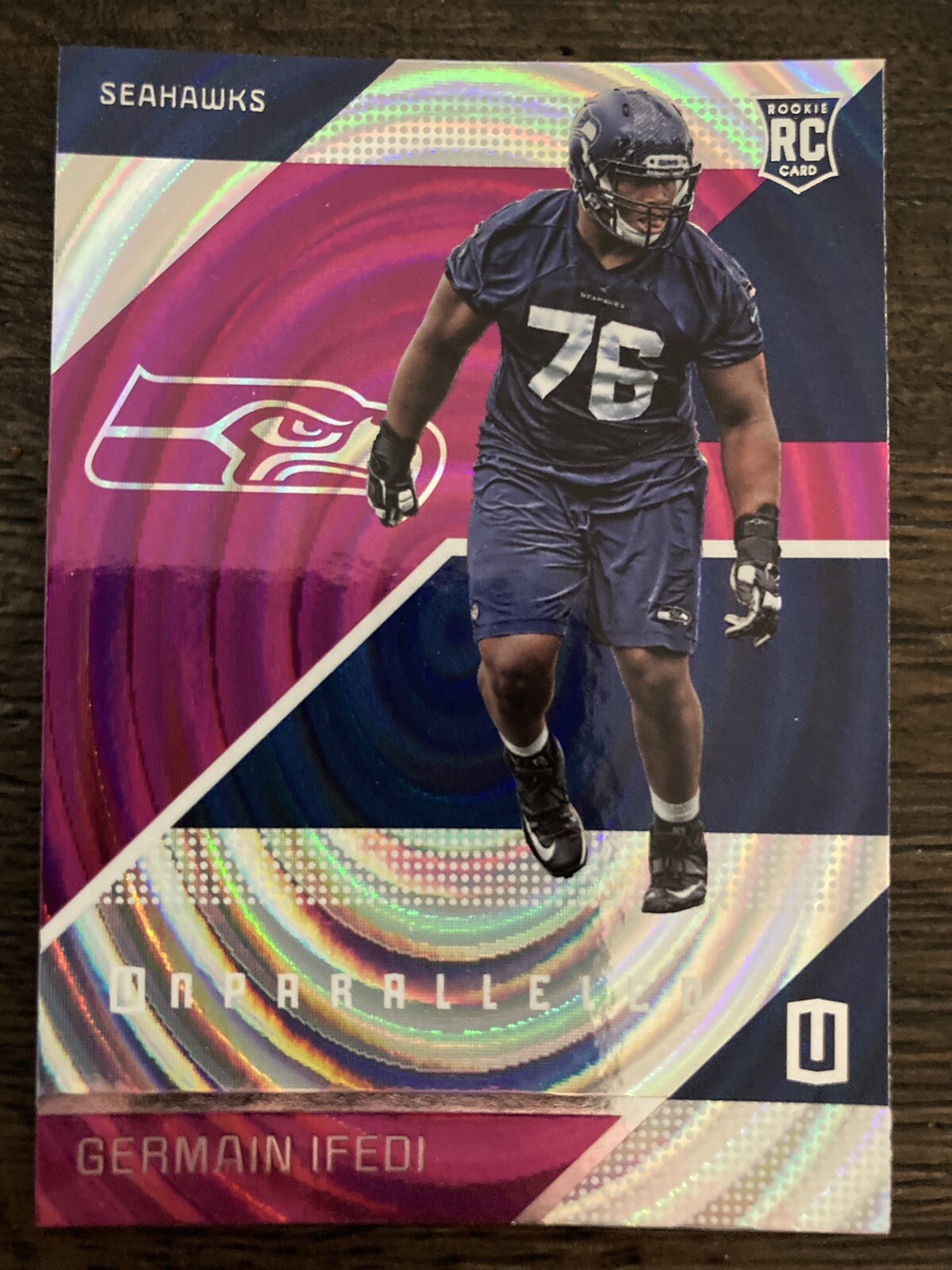 Germain Ifedi 2016 Unparalleled Purple Rookie RC Seahawks Texas A&M | eBay